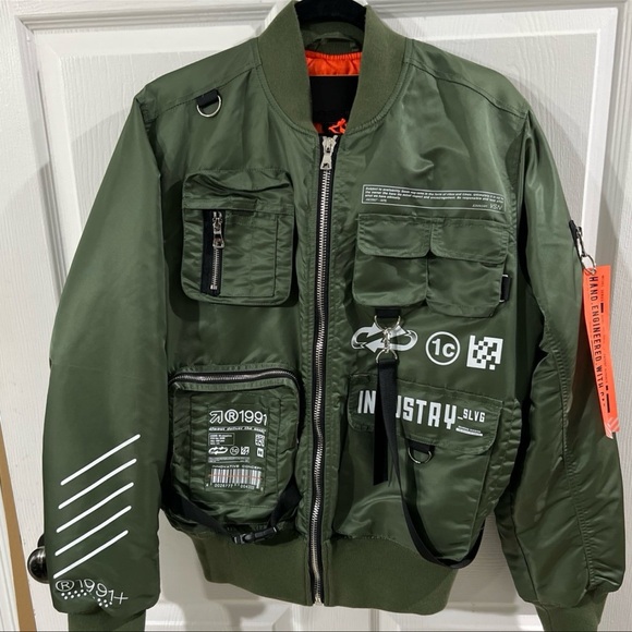 smoke rise ny | Jackets & Coats | Smoke Rise Mens Utility Bomber Jacket ...